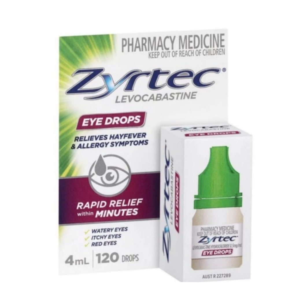 Jual ZYRTEC LEVOCABASTINE EYE DROPS ( 120 DROPS ) | Shopee Indonesia