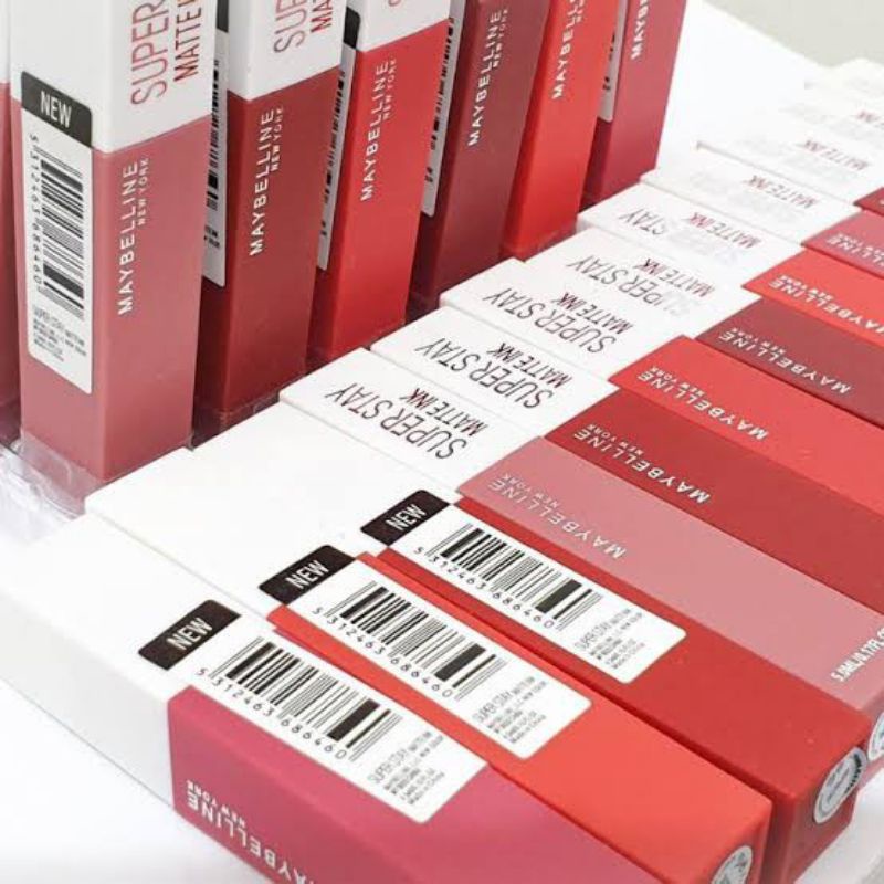 Jual Maybelline Super Stay Matte Ink Edisi Lip Cream Superstay Barcode ...
