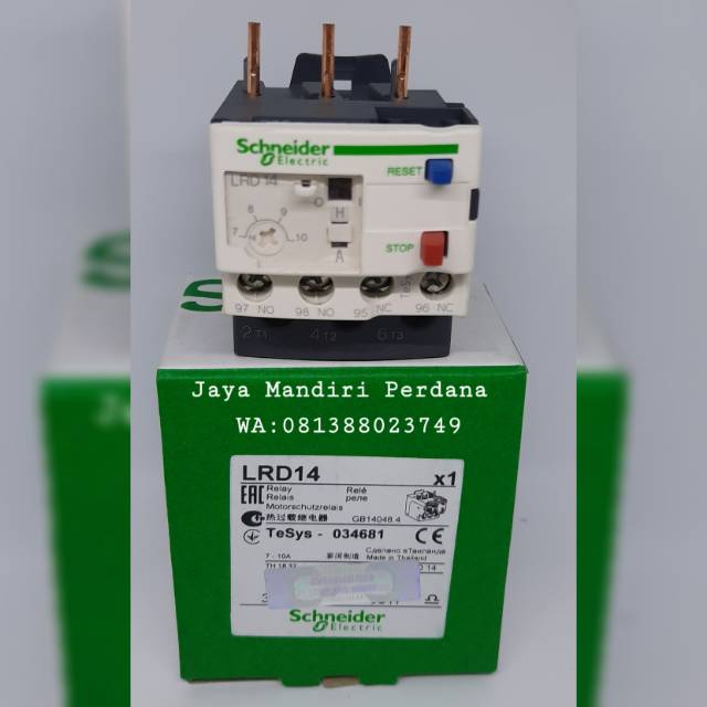 Jual THERMAL OVERLOAD RELAY LRD14 7-10A, Barang 100%Baru &Asli, Mohon ...