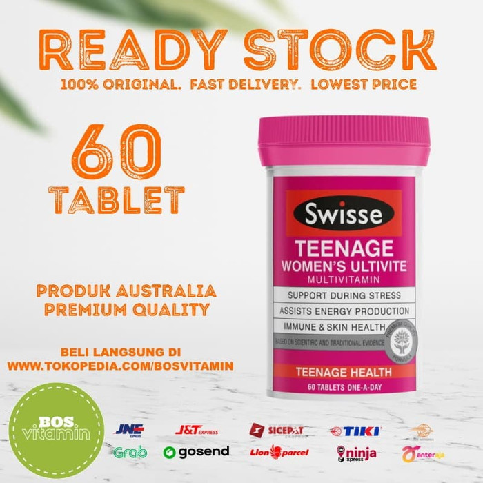 Jual Swisse Teenage Women Ultivite Multivitamin Vitamin Remaja - 60 tablet | Shopee Indonesia