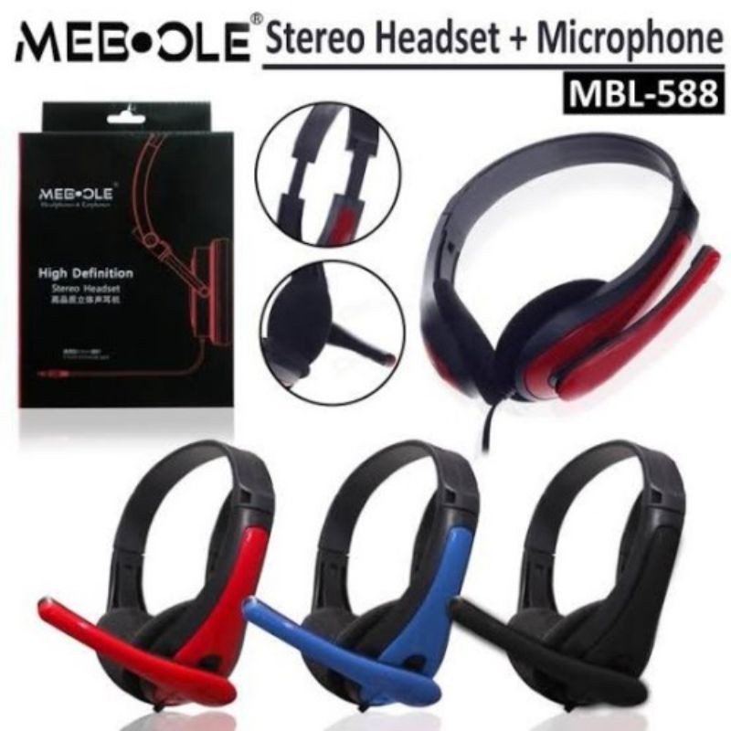 Jual Headset Gaming Mini MBL-588 Headphones With Mic 3.5mm Plug ...