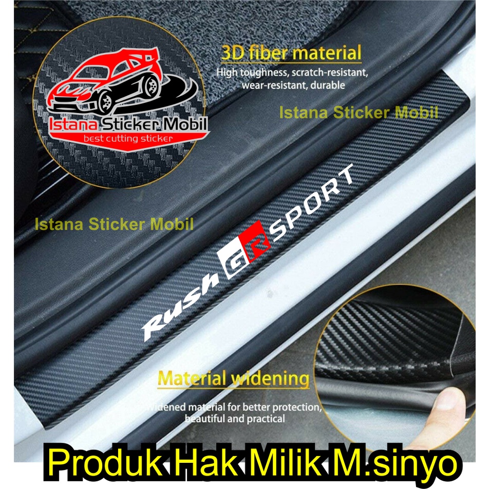 Jual stiker mobil Rush gr carbon 3d pelindung pijakan pintu mobil ...