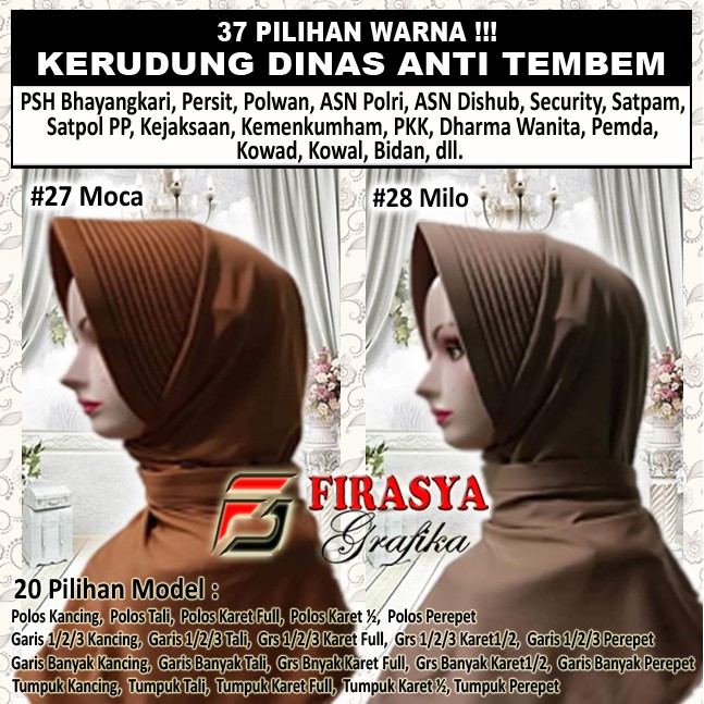 Jual FGS - jilbab dinas PNS ANTI TEMBEM Milo moka mocca PNS tni KEMHAN KEMENKUMHAM | Shopee ...