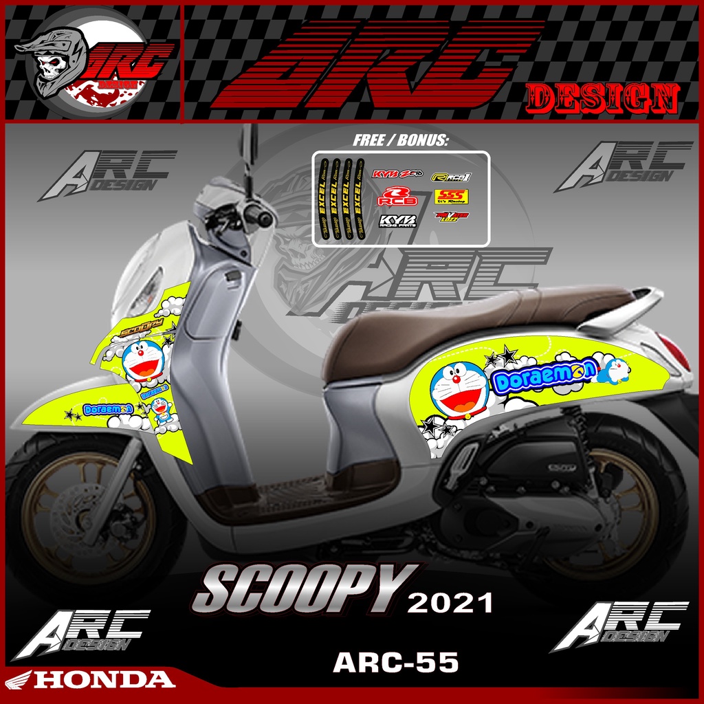 Jual Sticker Striping Stiker Lis Variasi Scoopy New 2021 - Honda All ...
