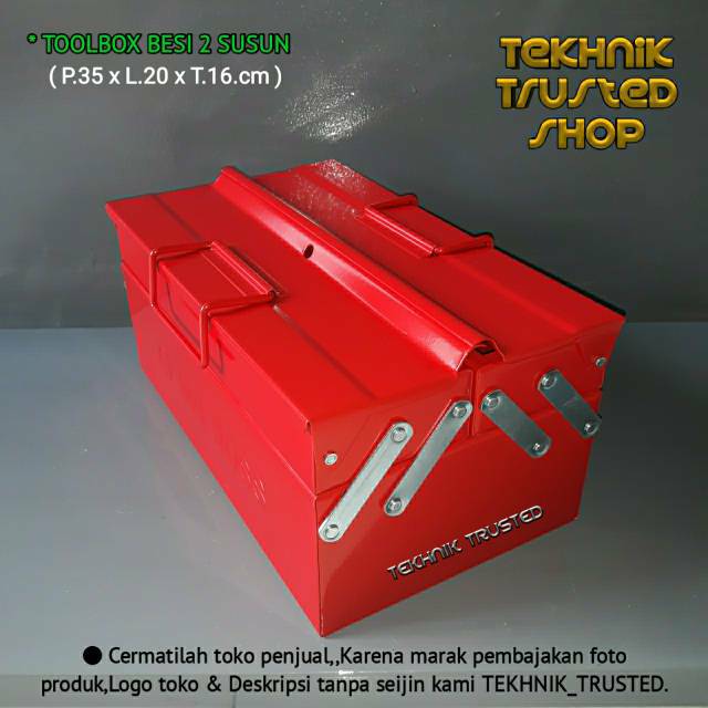 Jual Tool box plat besi B2S wadah penyimpanan kunci perkakas dll ...
