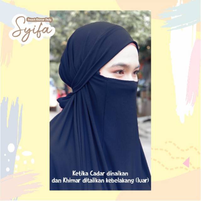 Jual Syifa French Hijab Daily by Maera (Hijab Cadar Instan/ Hijab Masker) | Shopee Indonesia