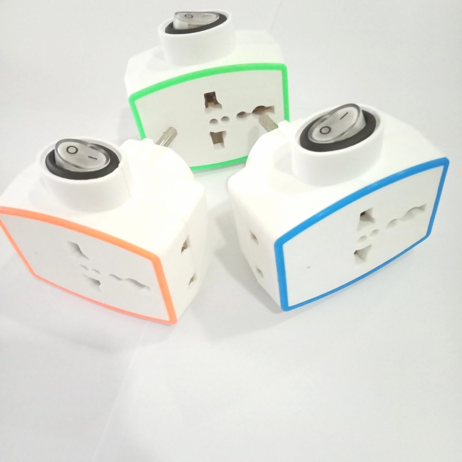 Jual COLOKAN T-MULTI / STEKER CABANG 3 - SAMBUNGAN STEKER KAKI 3 KE ...