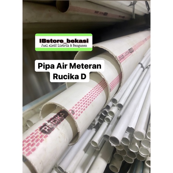 Jual Pipa Rucika D 1 1/4 Meteran 100cm | Pipa air Pvc Potongan | Shopee ...