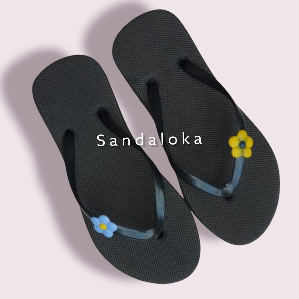 Jual Sandal Wanita Cantik Bunga | Sendal Jepit Flower | Shopee Indonesia