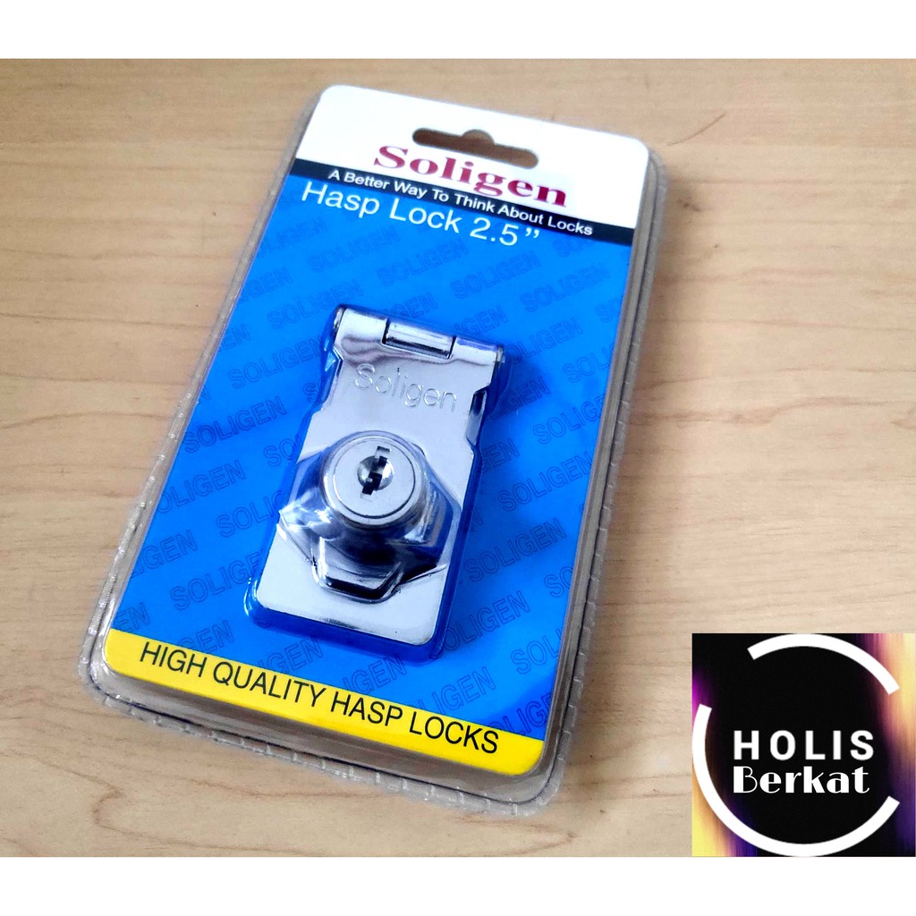 Jual Kunci Haps Lock / Overpall + Gembok Kunci 2.5 inch SOLIGEN ...