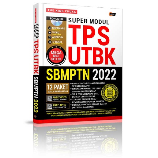 Jual SUPER MODUL TPS UTBK SBMPTN 2022 (PLUS CD) PENERBIT C-MEDIA | Shopee Indonesia