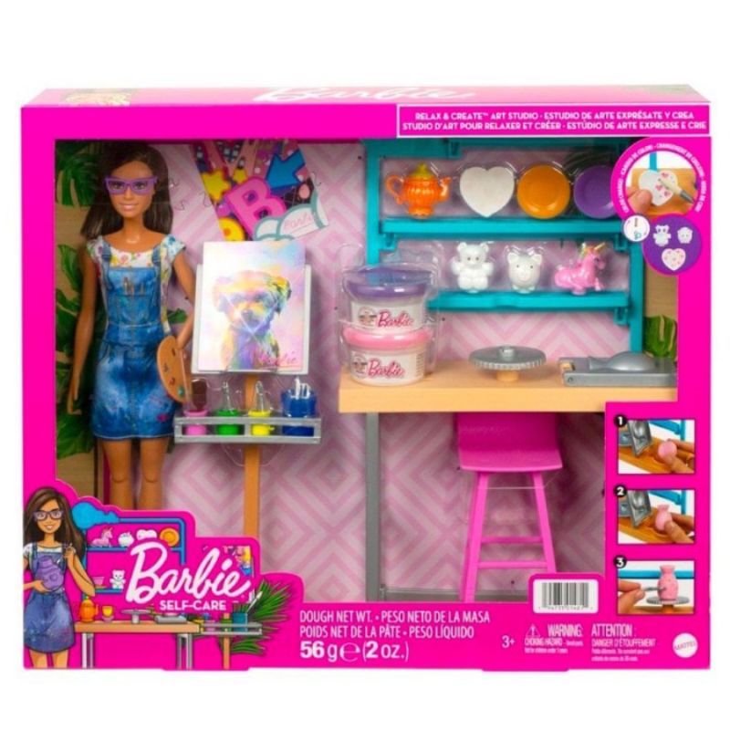 Jual Barbie Doll - Relax & Create Art Studio Playset | Shopee Indonesia