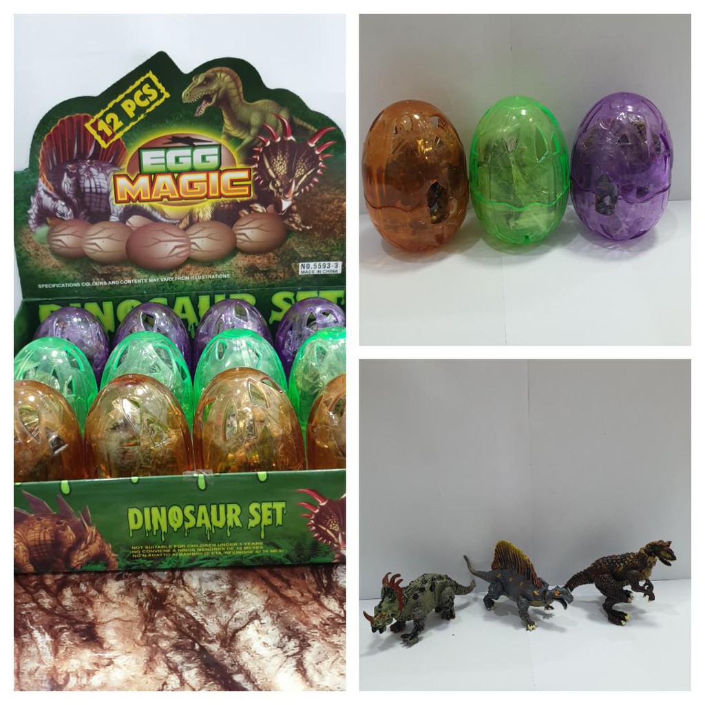 Jual SURPRISE EGG MAINAN TELUR SURPRISE MURAH [ DINOSAUR SET ] | Shopee ...
