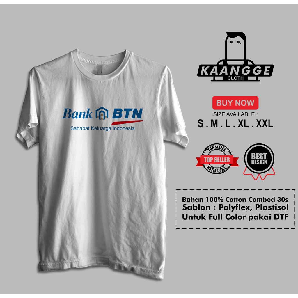 Jual Kaos Bank BTN Logo Baju Perusahaan | Shopee Indonesia