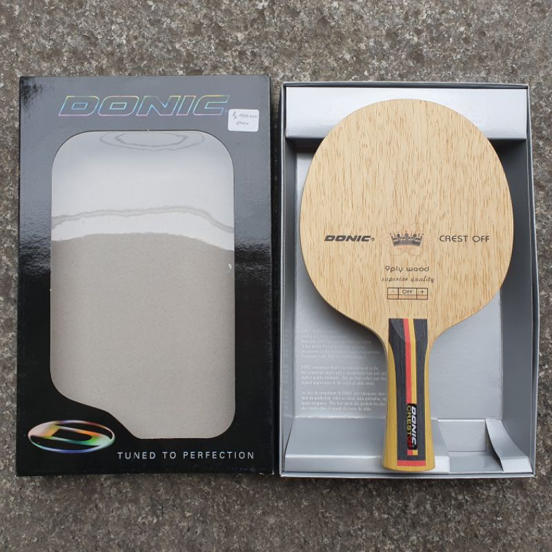 Jual donic crest off 7ply fl bat bet blade ping pong | Shopee Indonesia