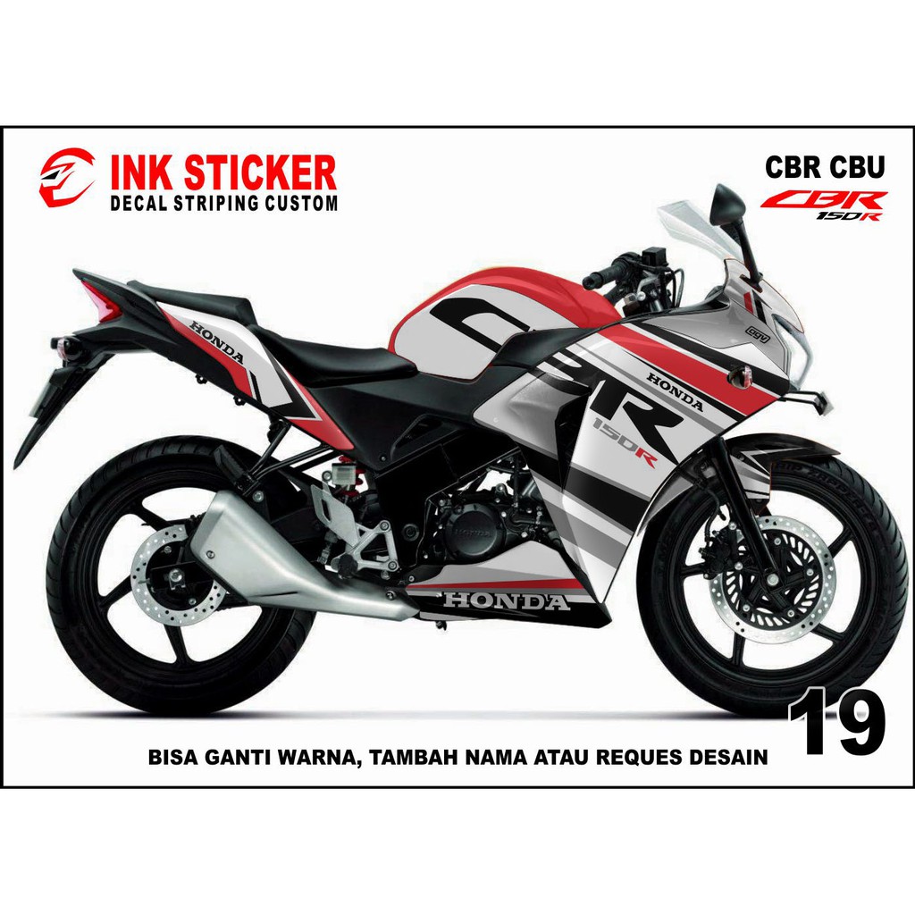 Jual Sticker Decal CBR THAILAND, CBR CBU 150R / 250R 19 fullbody ...