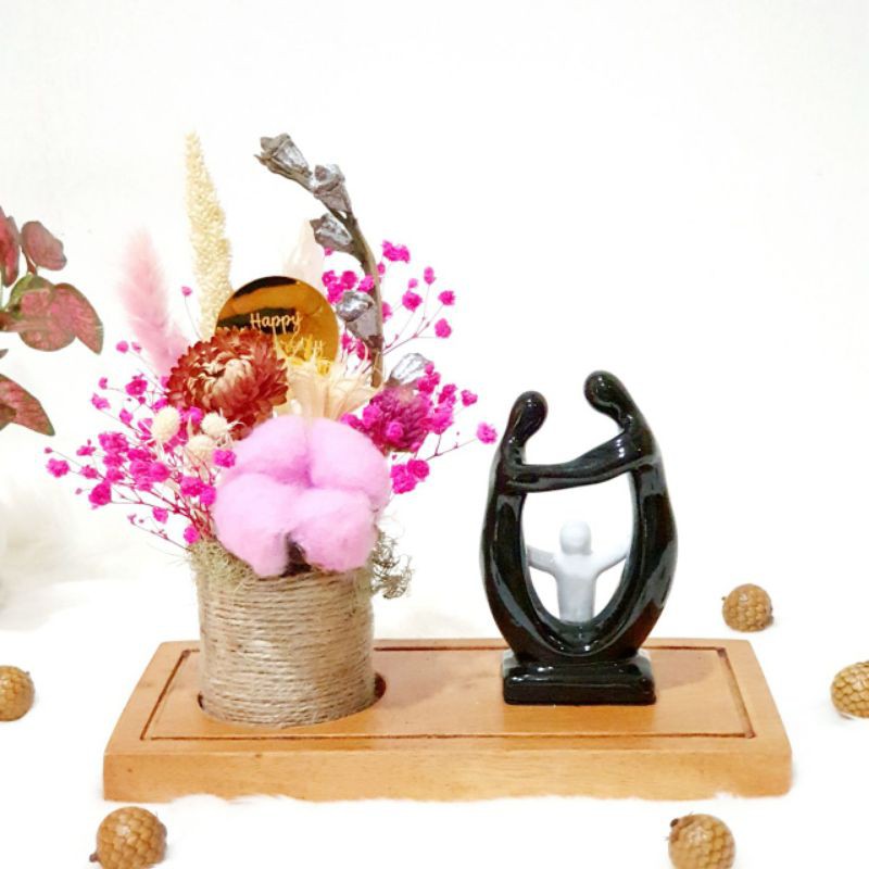 Jual Bloom Tray Bunga Hiasan Tray Nampan Kayu Patung Keramik | Shopee ...