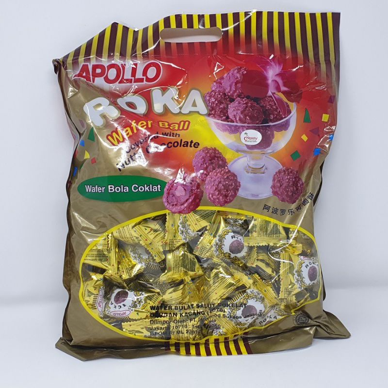 Jual Apollo Roka Wafer Balls 300 gr isi 50 pcs | Shopee Indonesia
