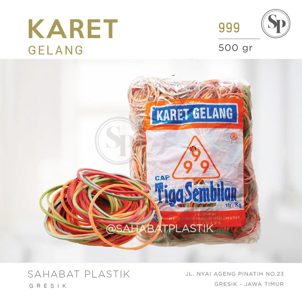 Jual KARET GELANG 500gr/ Karet 999 / Karet Pentil/ Karet Lubang Besar ...