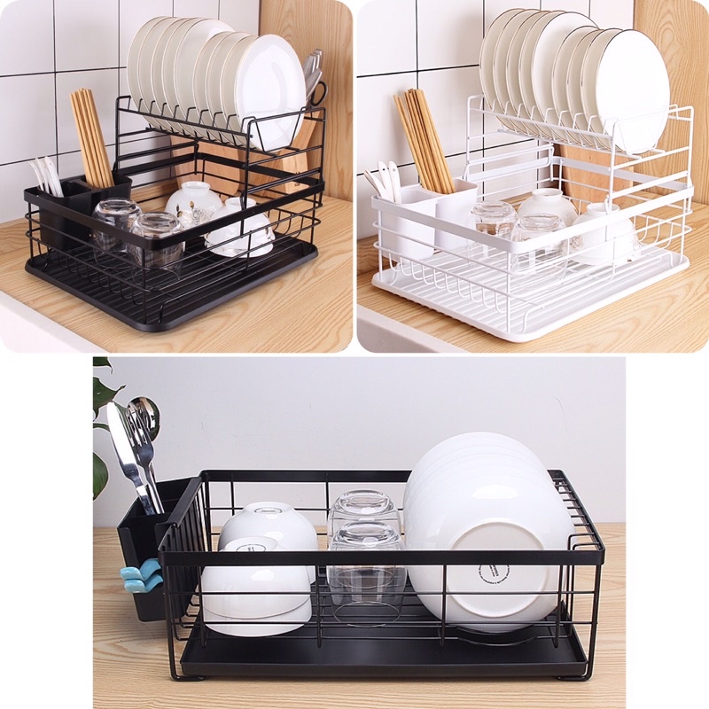 Jual Rak Piring Minimalis Nordic Style/ Rak Piring Anti Karat | Shopee ...