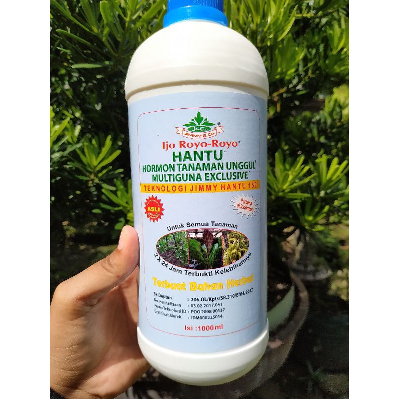 Jual Pupuk ZPT Hantu 1000 ml atau 1 Liter Hormon Tanaman Unggul ...
