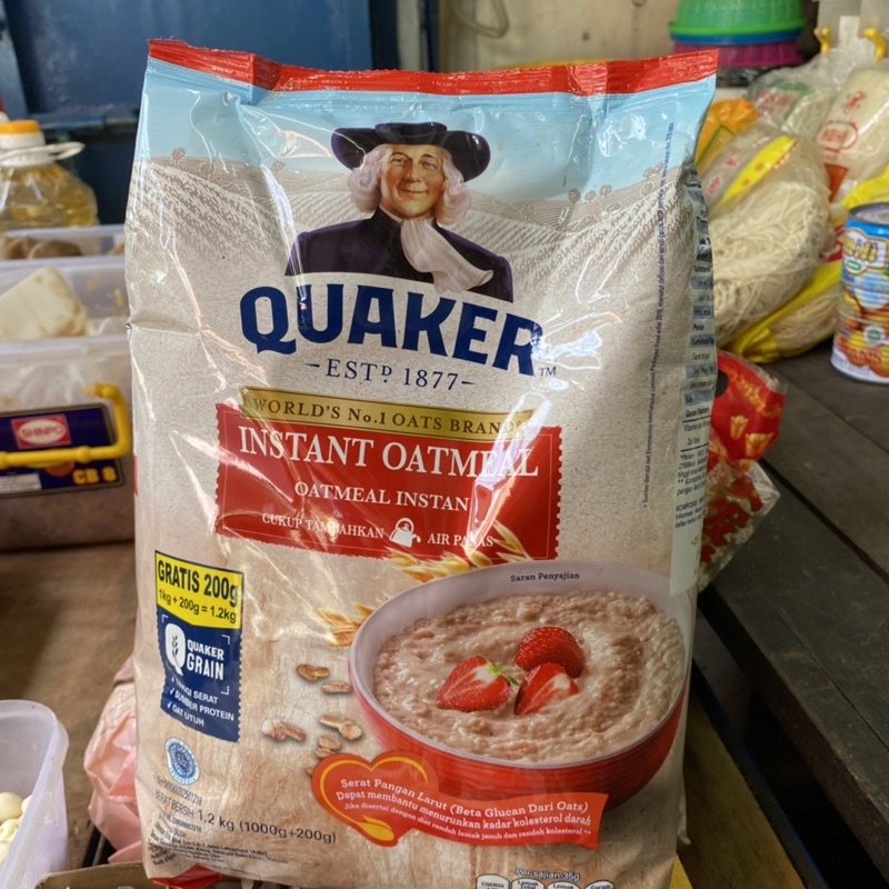 Jual (1,2kg) Quaker/ Oatmeal | Shopee Indonesia