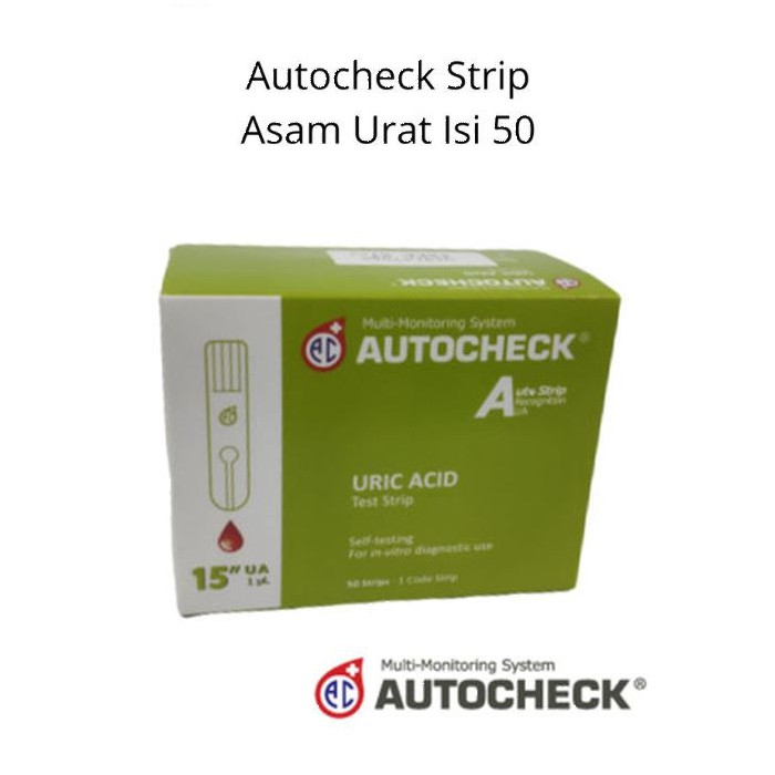 Jual Strip Tes Cek Darah Asam Urat Stik Ukur Digital Monitor Autocheck ...