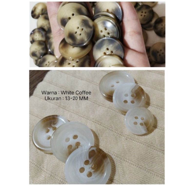 Jual COD 100 PCS Diameter 13/15/18/21/25 mm - Kancing Baju Gepeng Corak ...