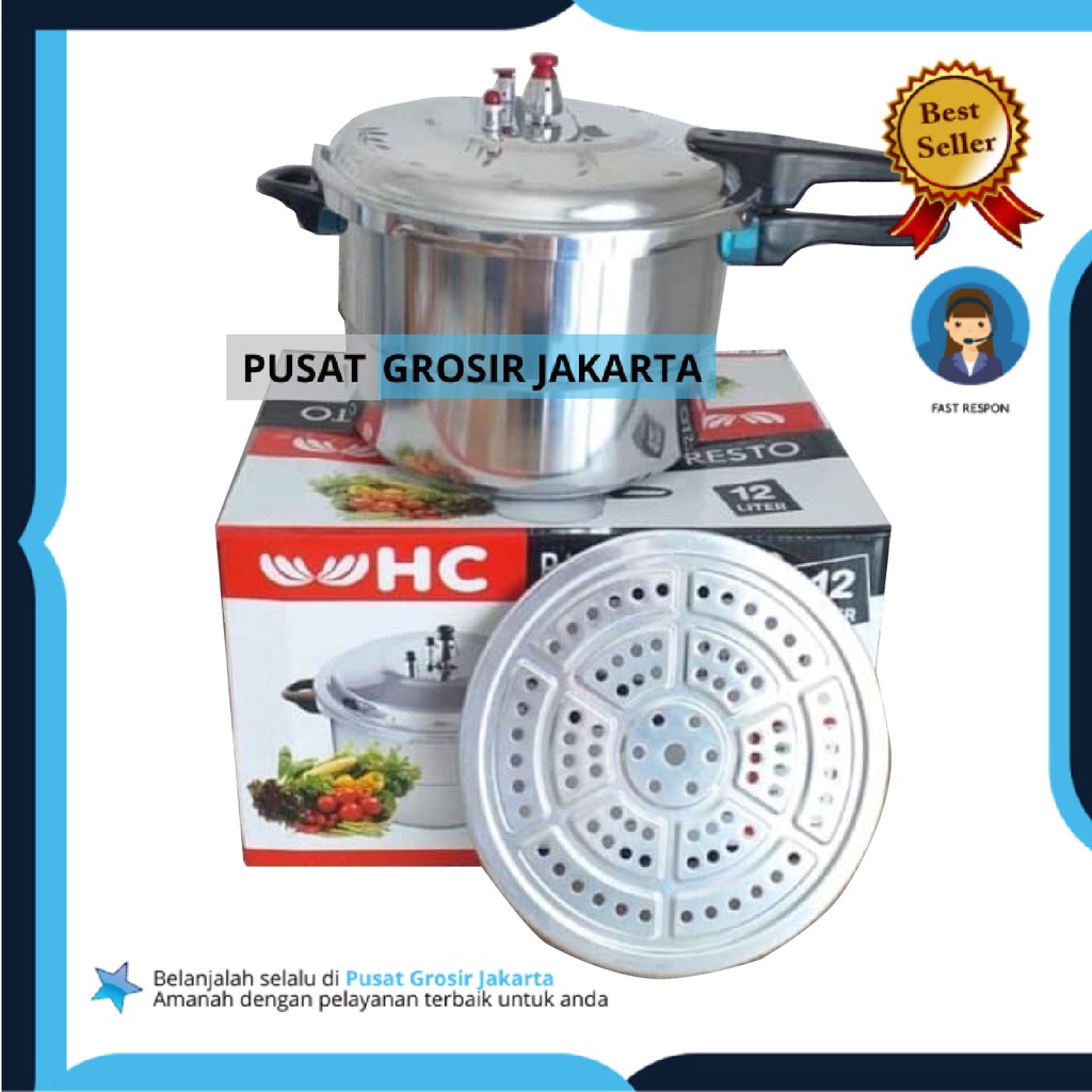 Jual PGJ - Panci Presto Happy Call 3in1 Premium / Wajan Pelunak Tulang ...