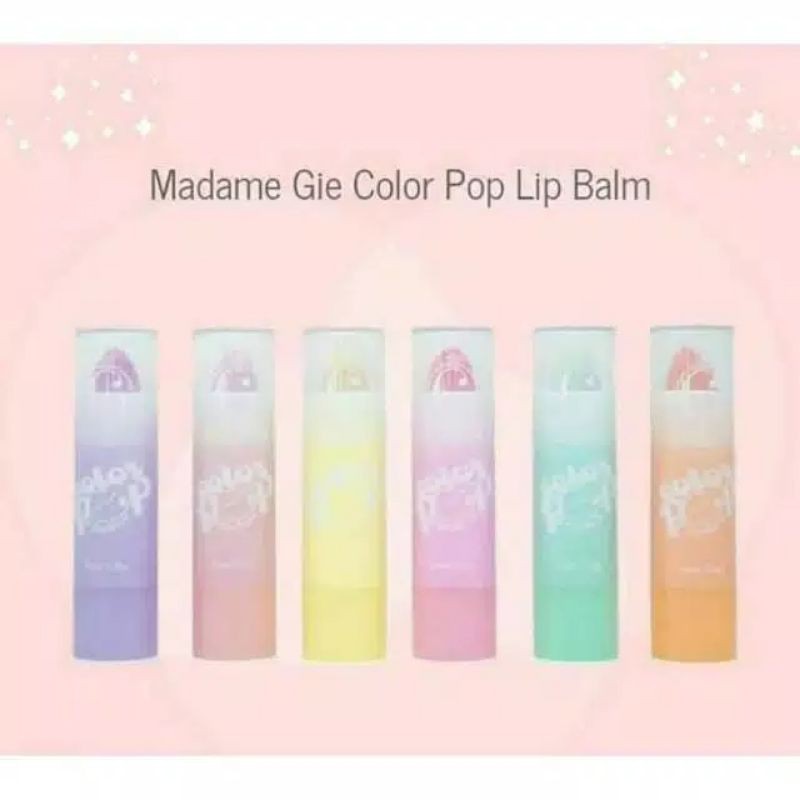 Jual Madame Gie Color Pop Lip Balm (Original) | Shopee Indonesia