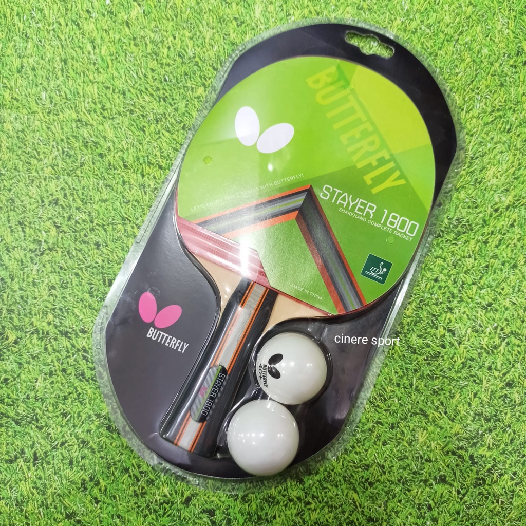 Jual Bet Tenis Meja Butterfly Stayer 1200 / 1800 / 3000 Original / Bat Pingpong | Shopee Indonesia