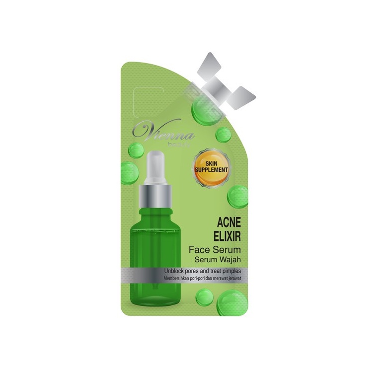 Jual VIENNA BEAUTY ACNE ELIXIR FACE SERUM (Sachet) | Shopee Indonesia