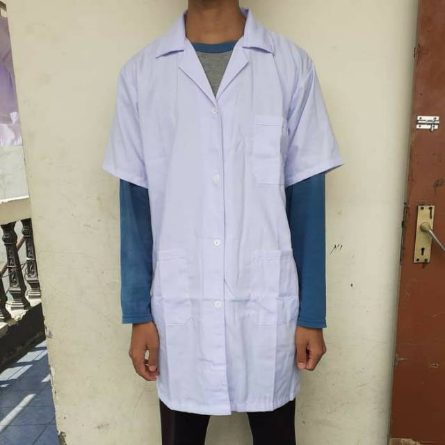 Jual Jas Lab Lengan Pendek Baju Laboratorium | Shopee Indonesia