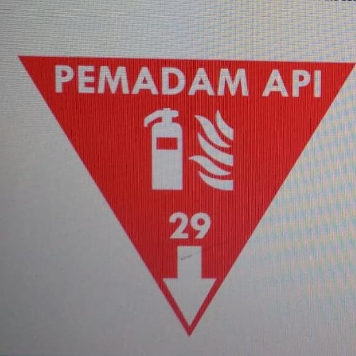 Jual AKRILIK K3 RAMBU SAFETY SEGITIGA APAR UKURAN 35X35X35CM | Shopee ...