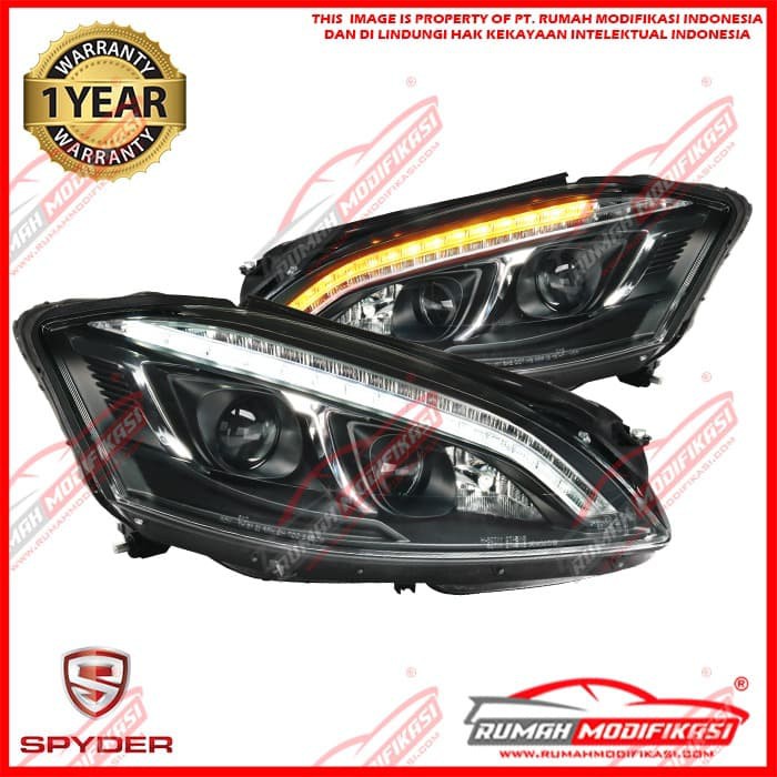 Jual HEADLAMP - BENZ W221 S-CLASS 2007-2009 - HID READY - LED SIGNAL ...