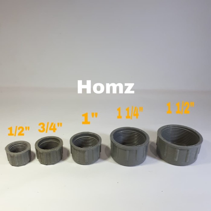 Jual Dop Drat Dalam 1 1/2" inch Pvc/Tutup Pipa Drat Dalem 1,5in/Cap ...
