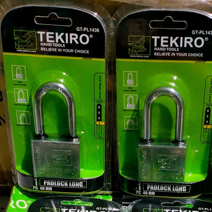 Jual Gembok Motor Tekiro - Gembok 40 Leher Panjang Tekiro - Gembok ...