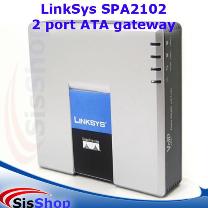 Jual VOIP SIP ATA IP PHONE GATEWAY 2 FXS PORT LINKSYS SPA2102 UPGRADE ...