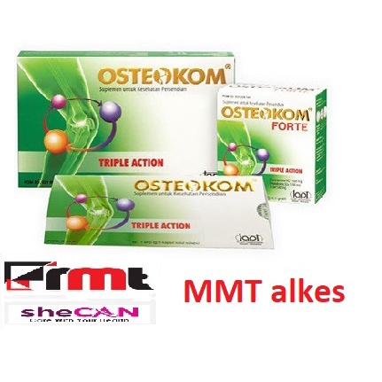 Jual osteokom box tablet isi 30 dan osteokom forte isi 10 sachet ...