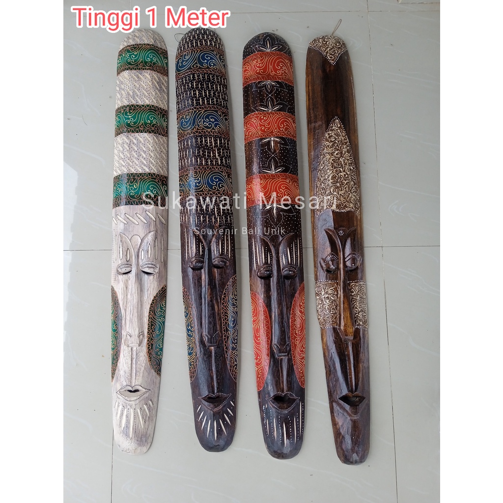 Jual Topeng Suku Asmat Aborigin Tinggi 1 meter Dekorasi Ruangan ...