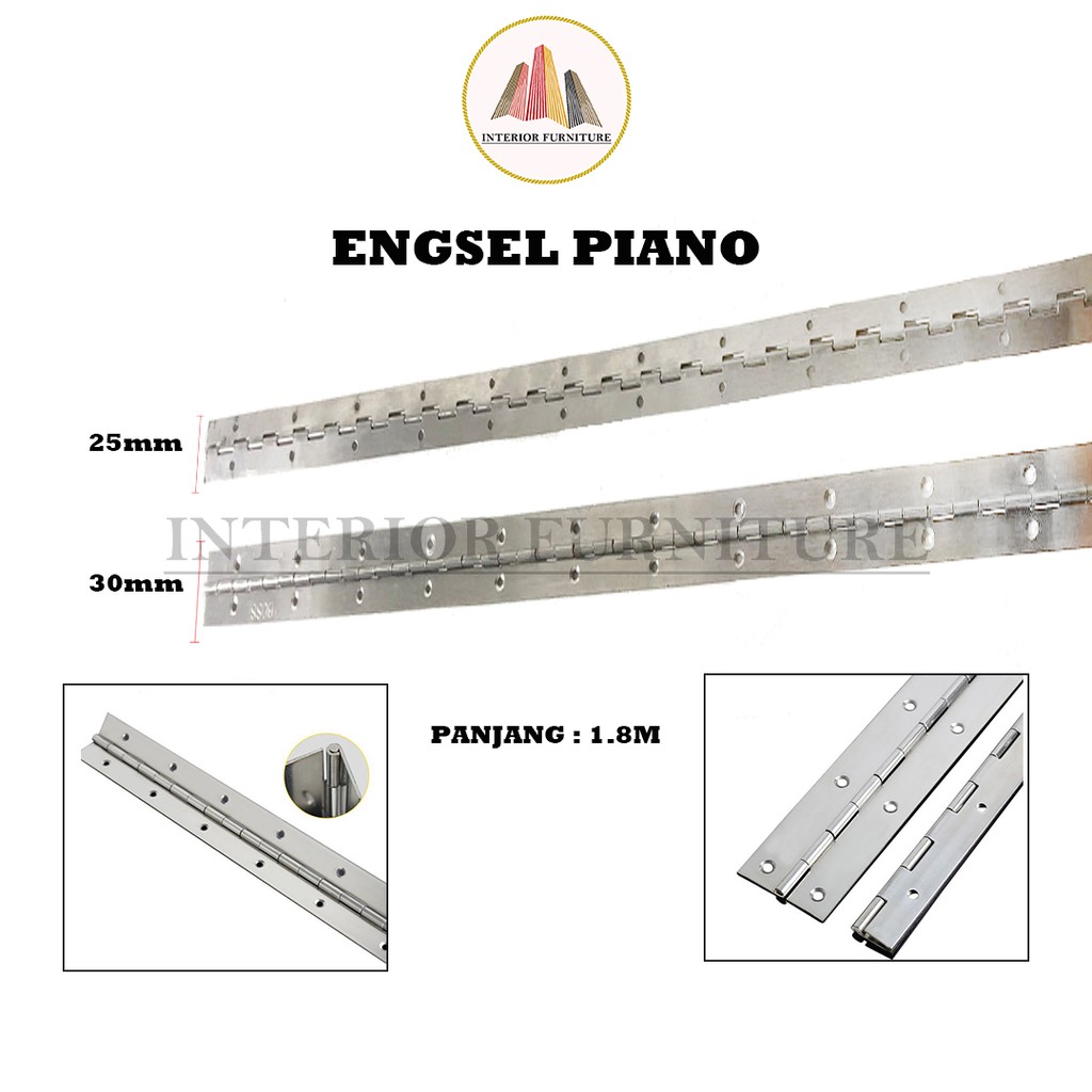 Jual Engsel Piano / Engsel Panjang Meteran / Engsel Lemari Panjang ...