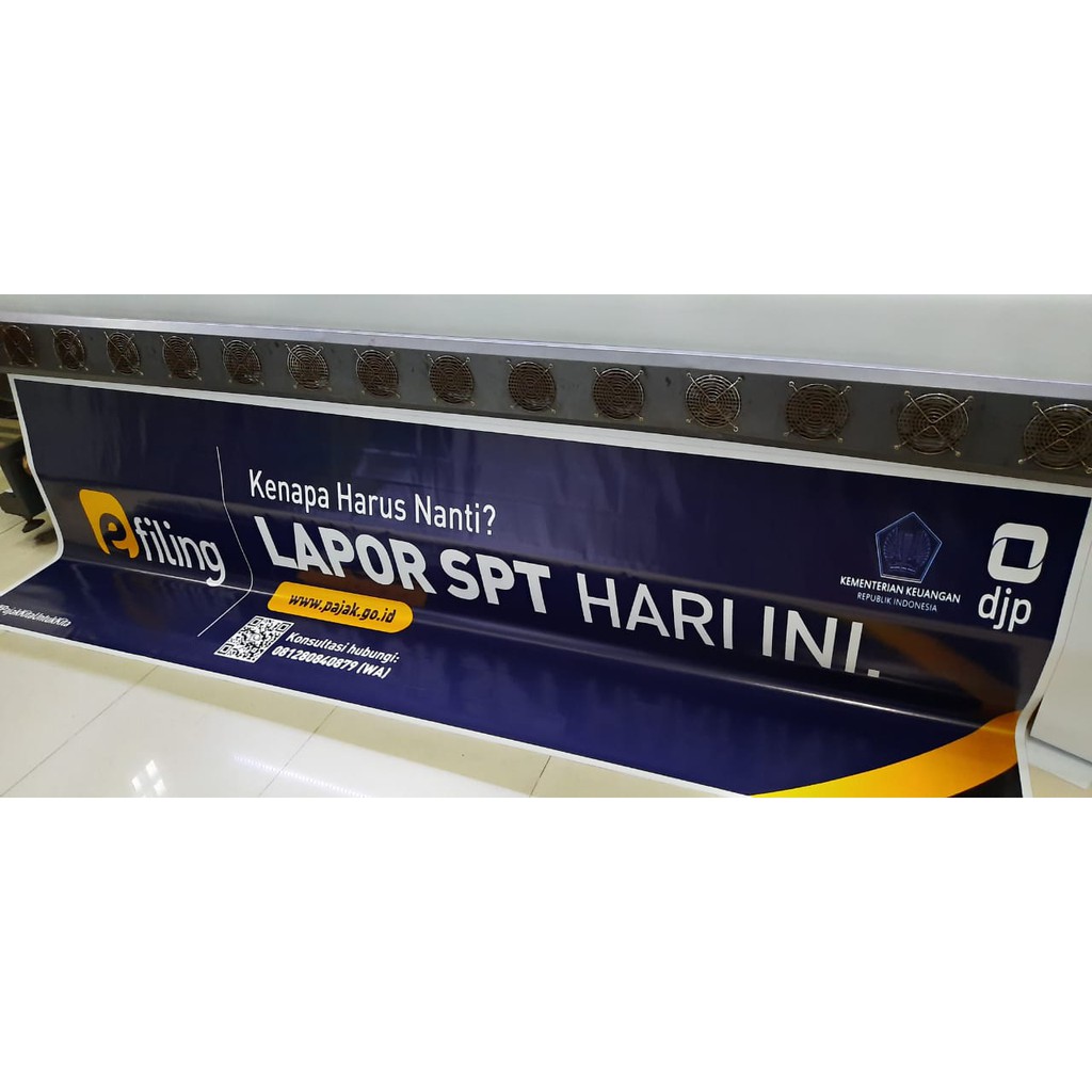Jual [TEBAL 280 GRAM, FREE DESIGN] CETAK SPANDUK CUSTOM / BANNER ...