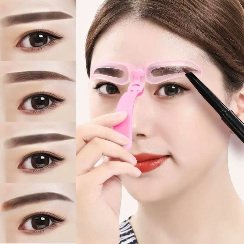 Jual Cetakan Alis 8 In 1 Wanita Eyebrow Template Delapan Model Alis ...