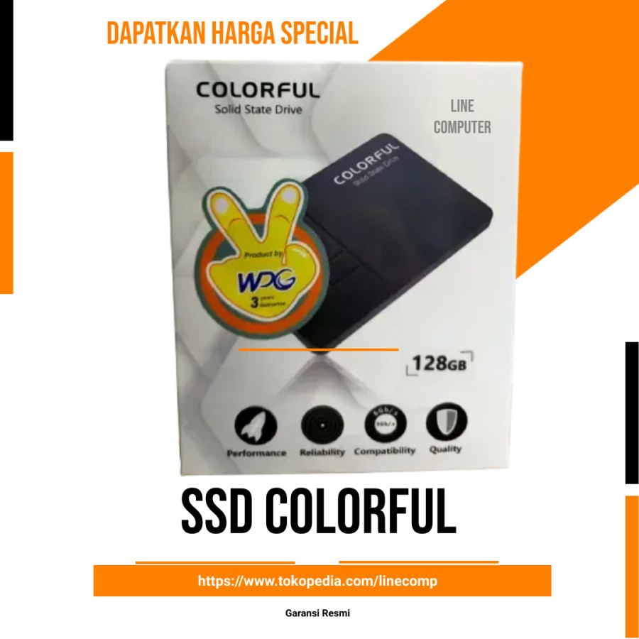 Jual SSD COLORFUL SL300 128GB SATA 2,5" | Shopee Indonesia