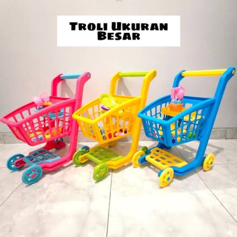 Jual (BESAR) MAINAN TROLI KGP ISI BUAH POTONG TROLI KGP BESAR | Shopee ...