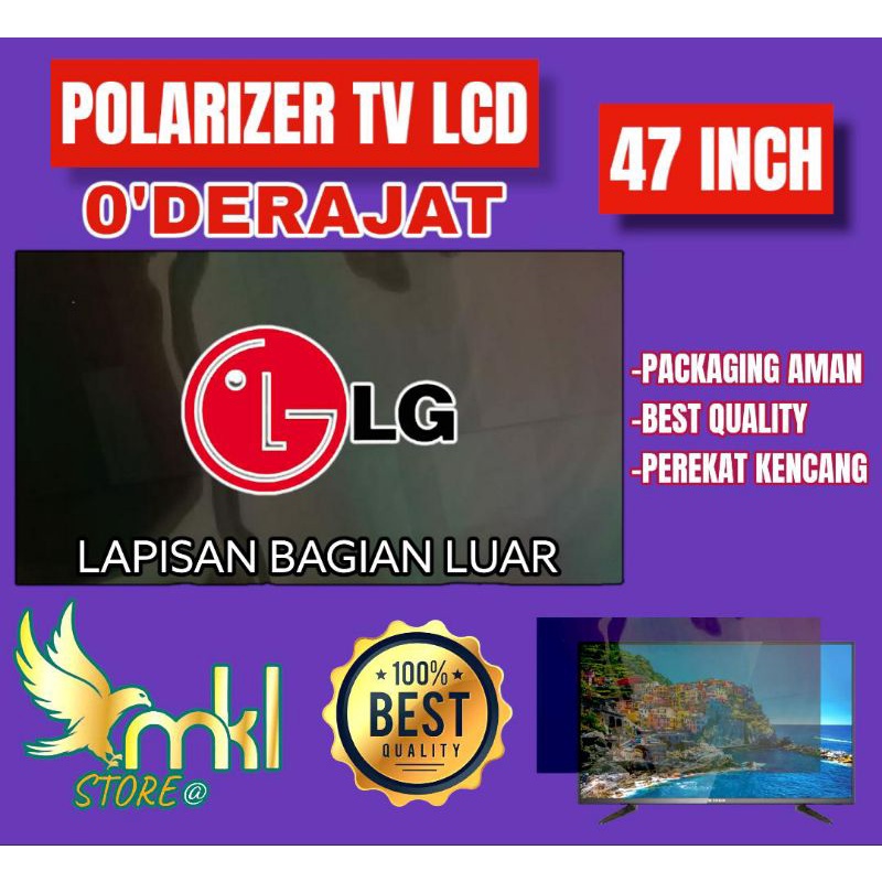 Jual POLARIS POLARIZER TV LCD LED 47" INCH PELAPIS PLASTIK FILM UNTUK ...