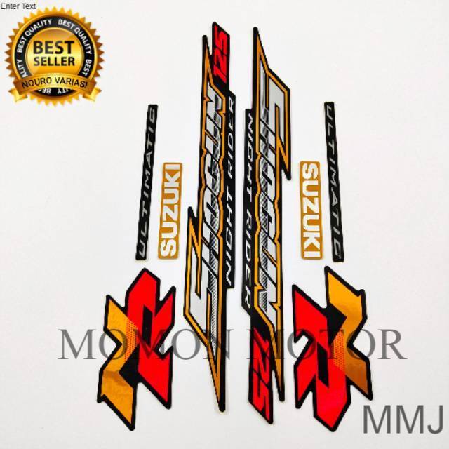 Jual Sticker striping suzuki shogun 125 nr 2008 hitam | Shopee Indonesia