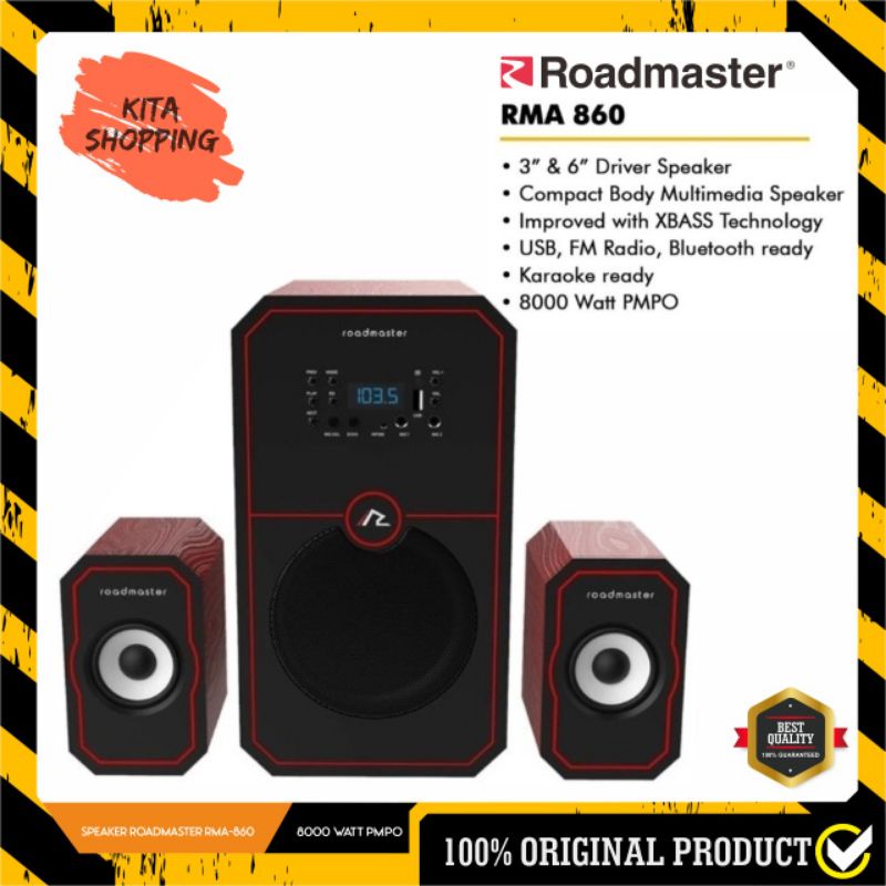 Jual Multimedia Speaker Roadmaster RMA-860 | Bluetooth usb fm radio ...
