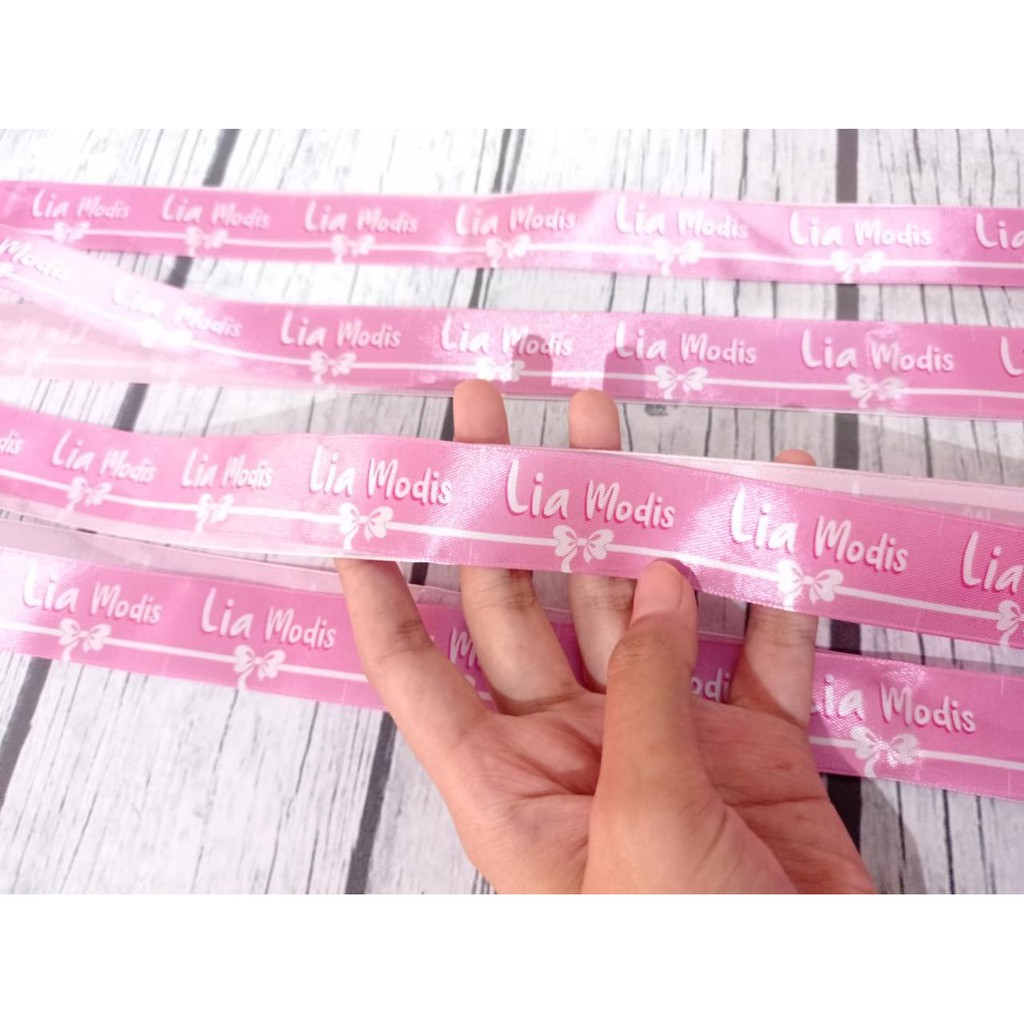 Jual Cetak Label Pita Custom / Label Baju / Print Pita Murah Surabaya ...