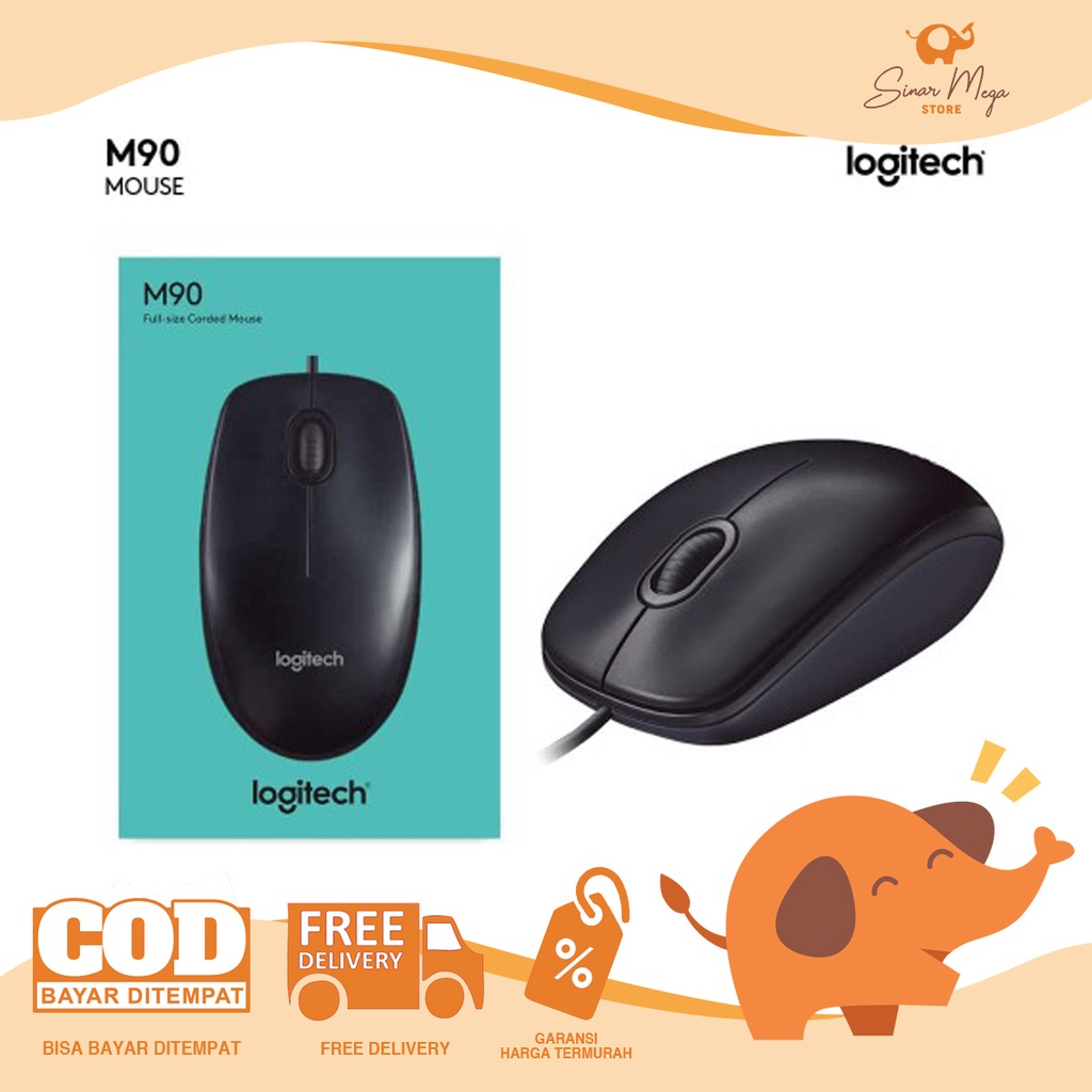 Jual Logitech Mouse M90 Original Berkualitas | Shopee Indonesia